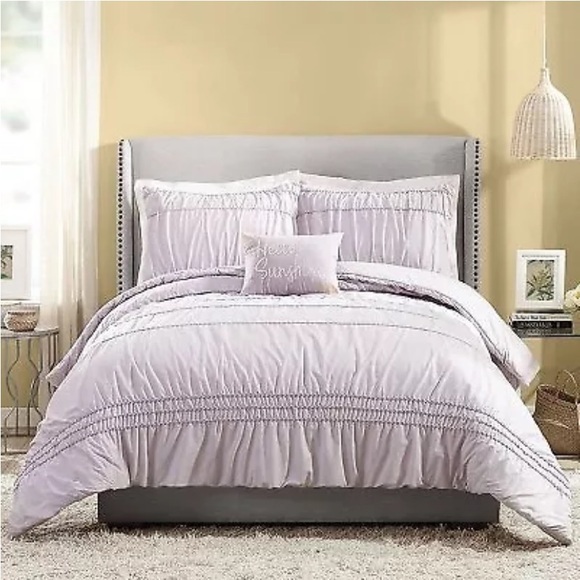 Jessica Simpson | Bedding | Jessica Simpson Ruched Cotton Comforter Set ...